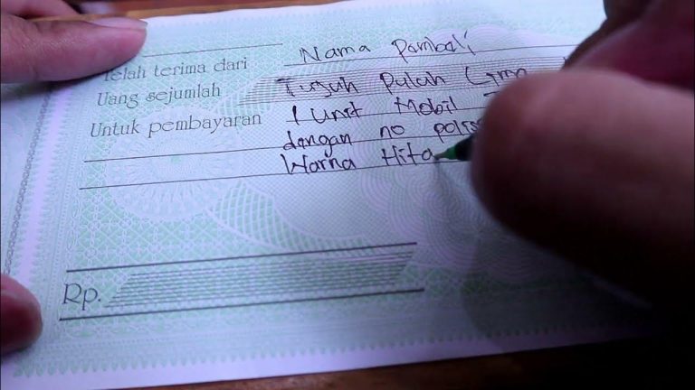 Kwitansi Jual Beli Mobil: Contoh & 6 Cara Membuatnya
